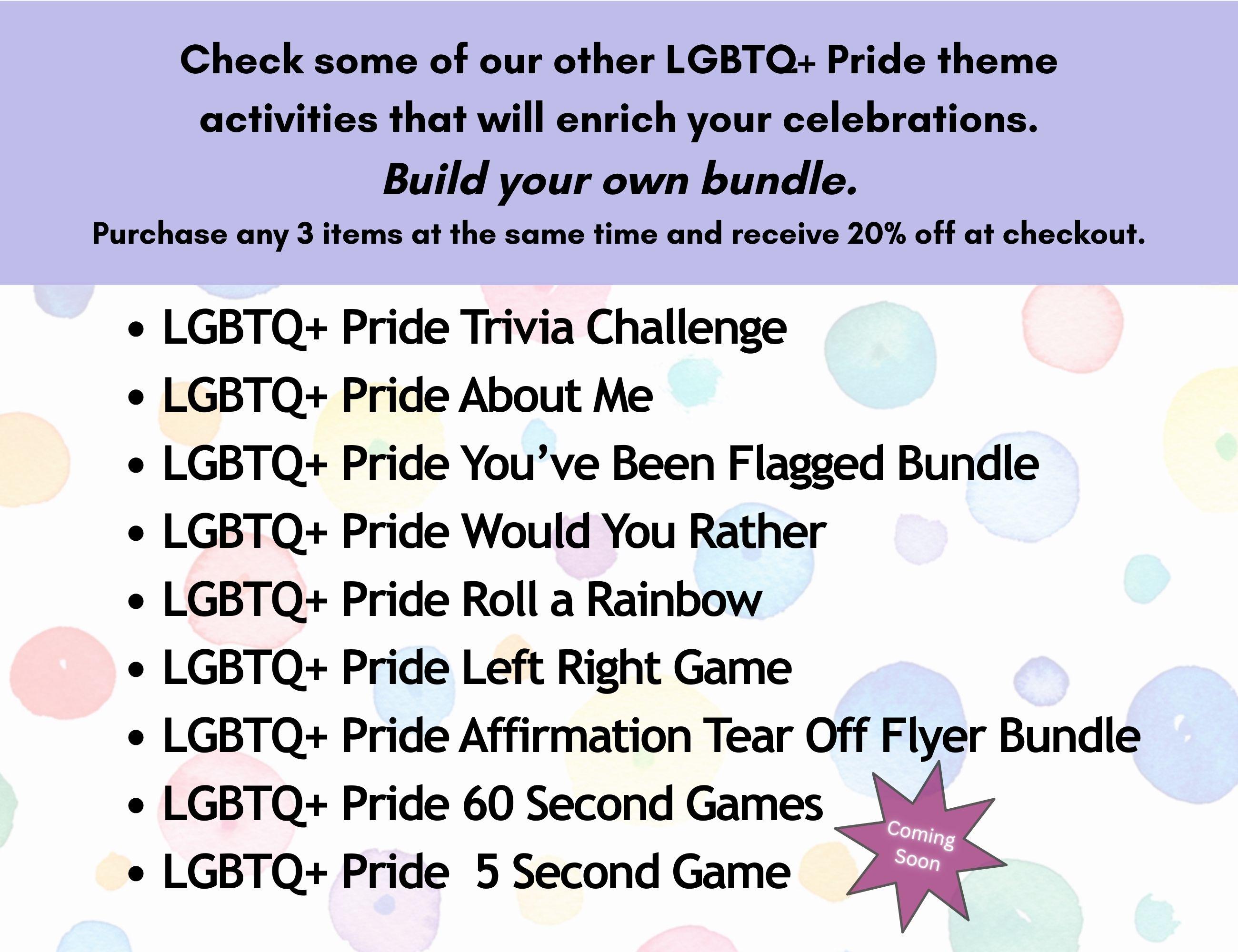 LGBTQ+ Pride, Flag Matching Game, Pride Month, Pride Celebration, Pride ...