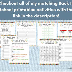 Back to School Would You Rather This or That School Theme - Etsy
