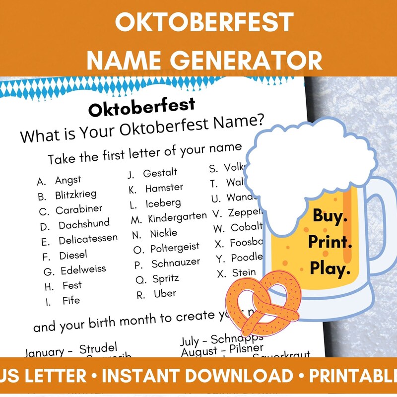 German Name Fun - Etsy