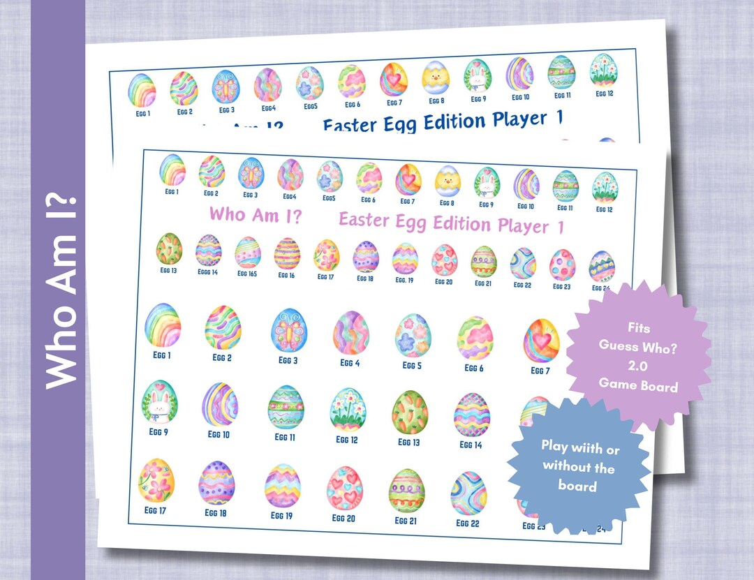 Easter Guessing Game, Easter Matching Game, Easter Party, Spring ...