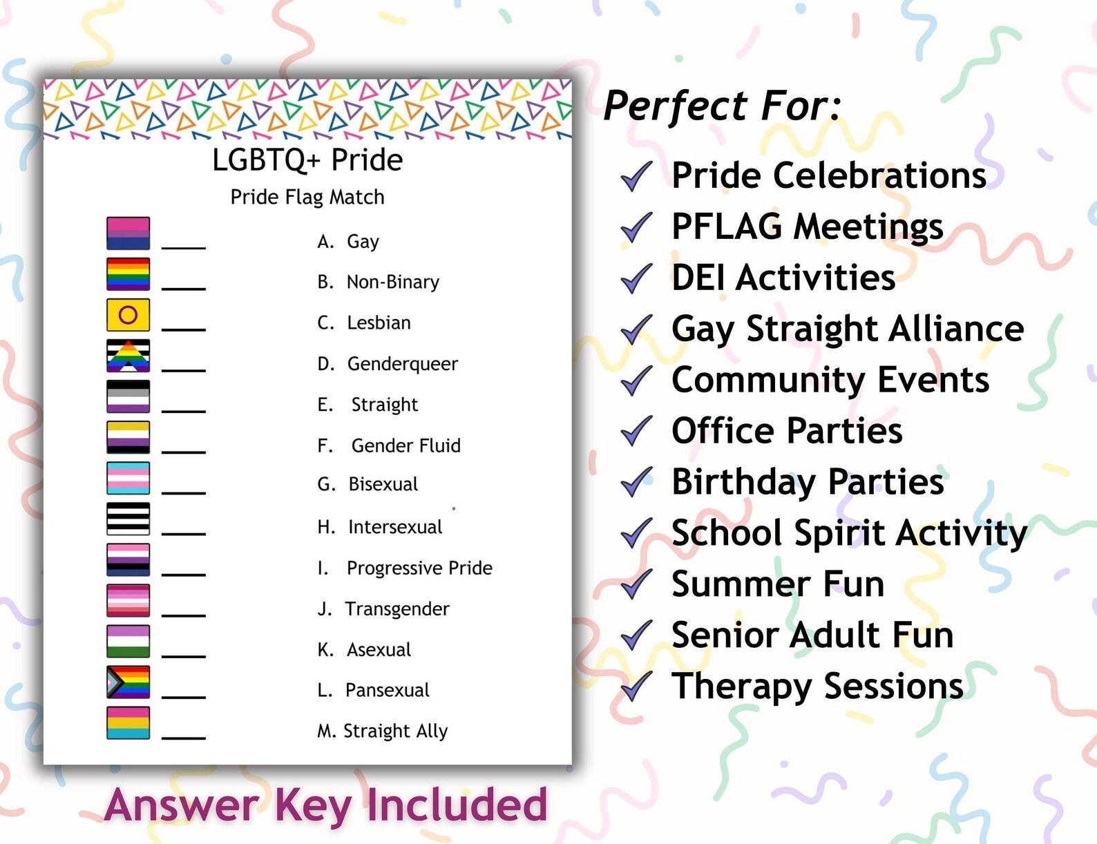 LGBTQ+ Pride, Flag Matching Game, Pride Month, Pride Celebration, Pride ...