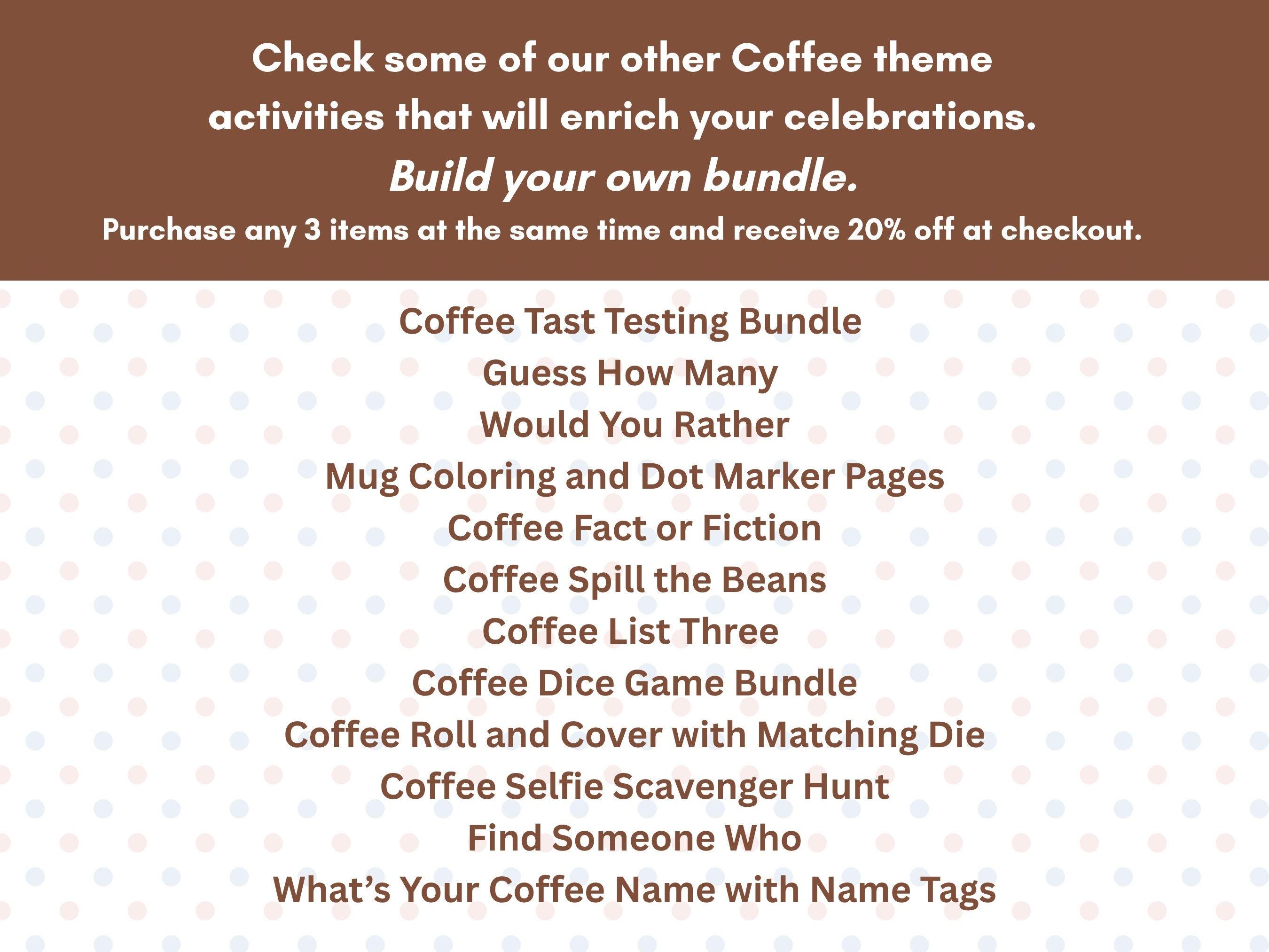 Coffee and Conversation Game Printable | Icebreaker Activity for ...