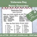 Veterans Day, Name Generator, Military Game, Veterans Day Classroom ...