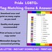 LGBTQ+ Pride, Flag Matching Game, Pride Month, Pride Celebration, Pride ...