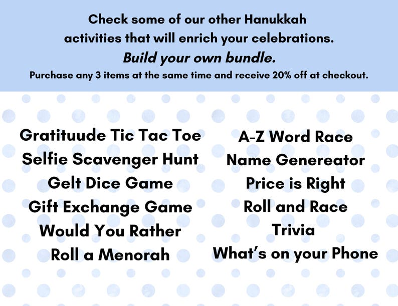 Hanukkah Gratitude, Tic Tac Toe Game, Jewish Holiday Celebration ...