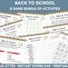 Back to School Game Bundle Would You Rather Word & A-Z Race - Etsy