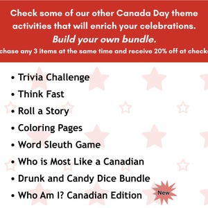 Canada Day, Think Fast, Canada Game, List Three, Word Game, Brain Game ...