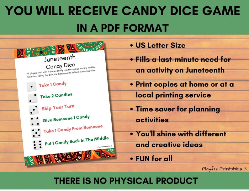 Juneteenth Candy Dice Game, Juneteenth Celebration, Kwanzza Activity ...