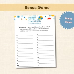 Hanukkah Gratitude, Tic Tac Toe Game, Jewish Holiday Celebration ...