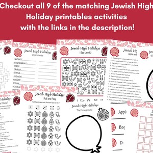 Jewish High Holidays I Spy Game, Printable Puzzle Activity (PDF) - Etsy