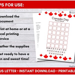 Canada Day Celebration, Happy Canada Day, Word Game, Word Solving Game ...