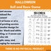 Halloween Roll & Race, Coloring Page, Dice Game, Halloween Party, After ...