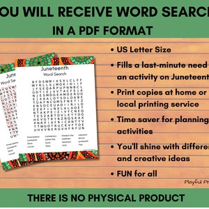 Juneteenth Word Scramble, Juneteenth Celebration, Word Game Activity ...