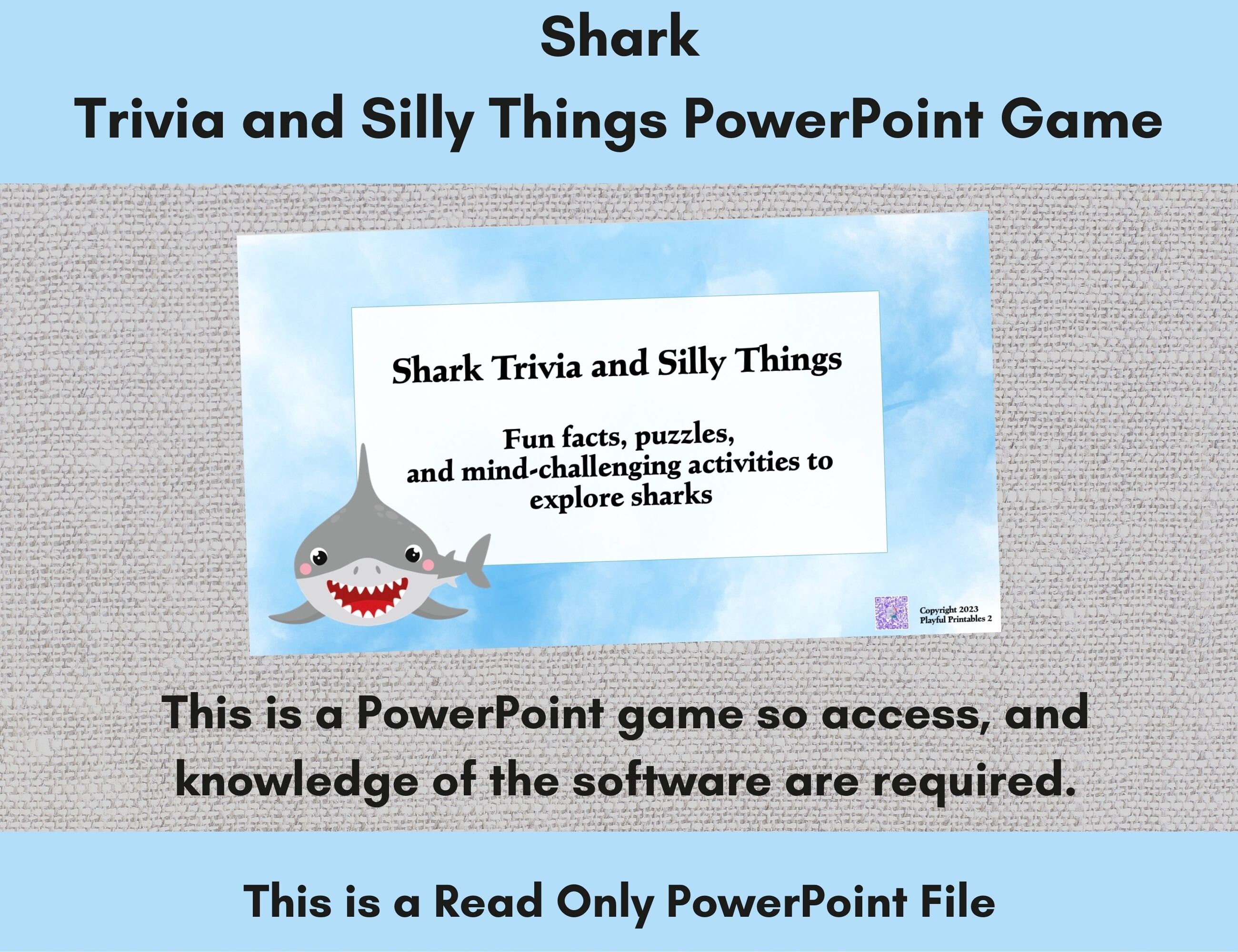 Shark Trivia, Shark Games, Shark Party, Shark Jokes, Virtual Powerpoint ...