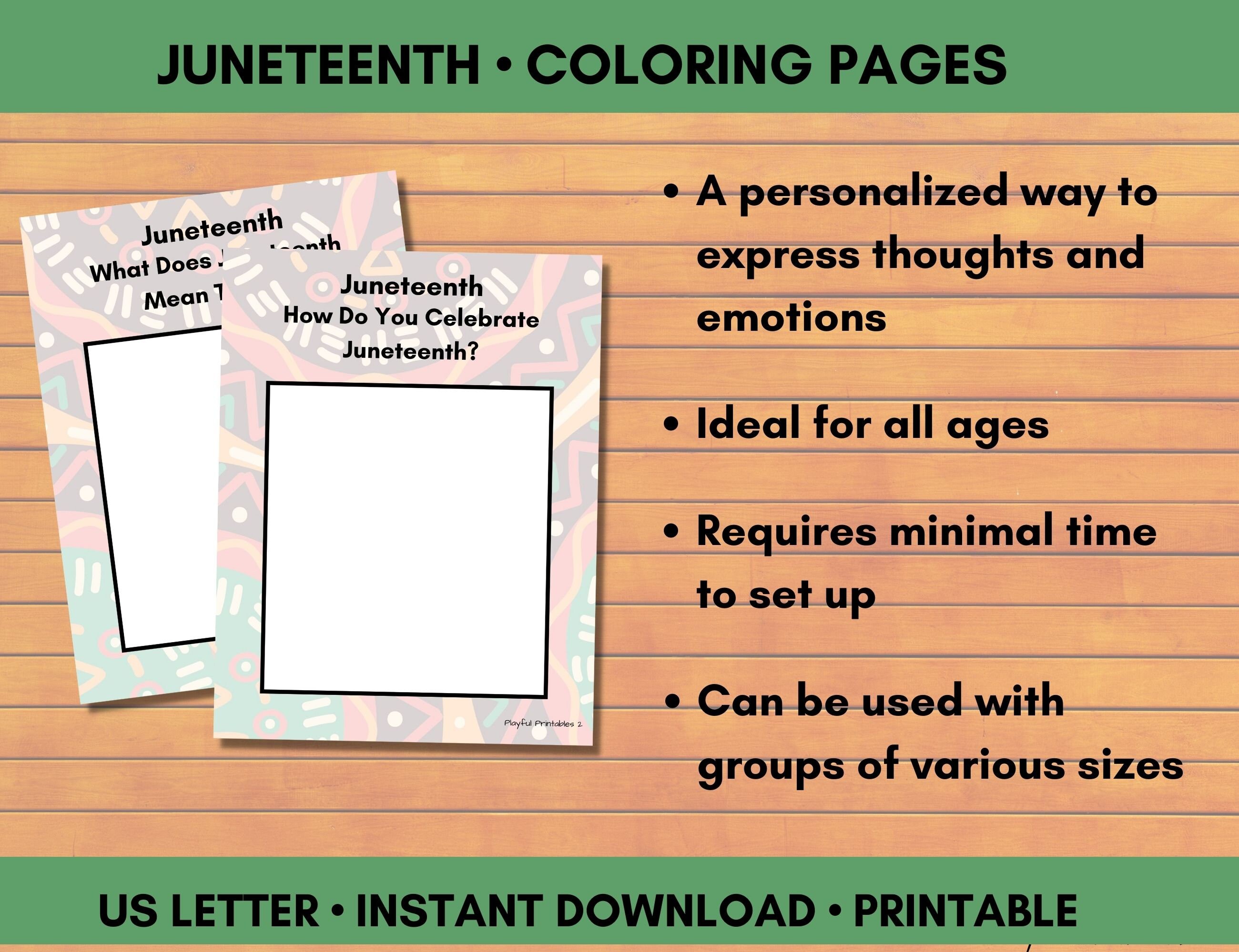 Juneteenth Coloring Cues, Juneteenth Celebration, African American ...
