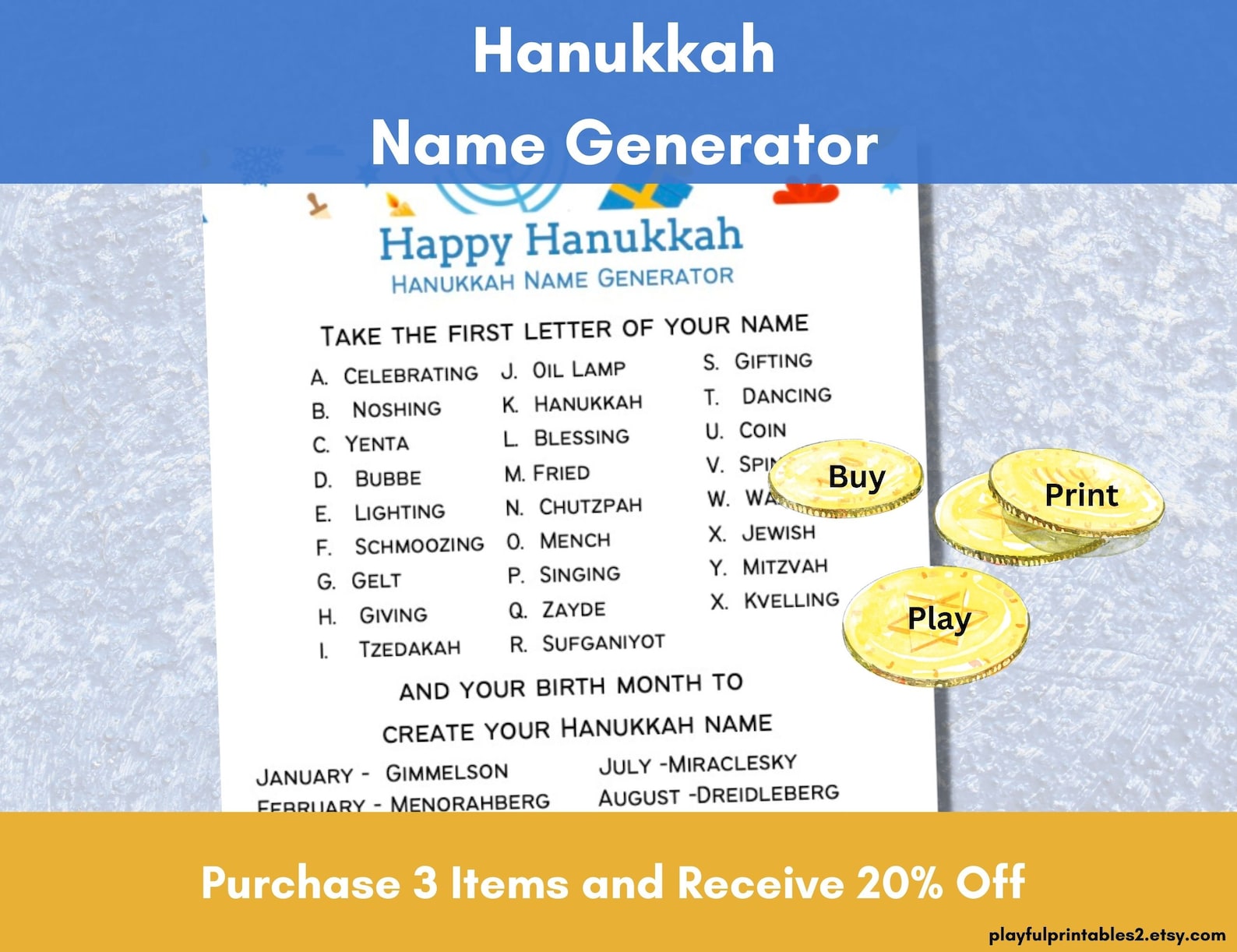 Hanukkah, Name Generator, Hanukkah Party, Festival of Lights, Jewish ...