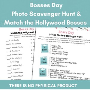Boss's Day Office Party Game Bundle, Printable Ice Breaker (PDF) - Etsy
