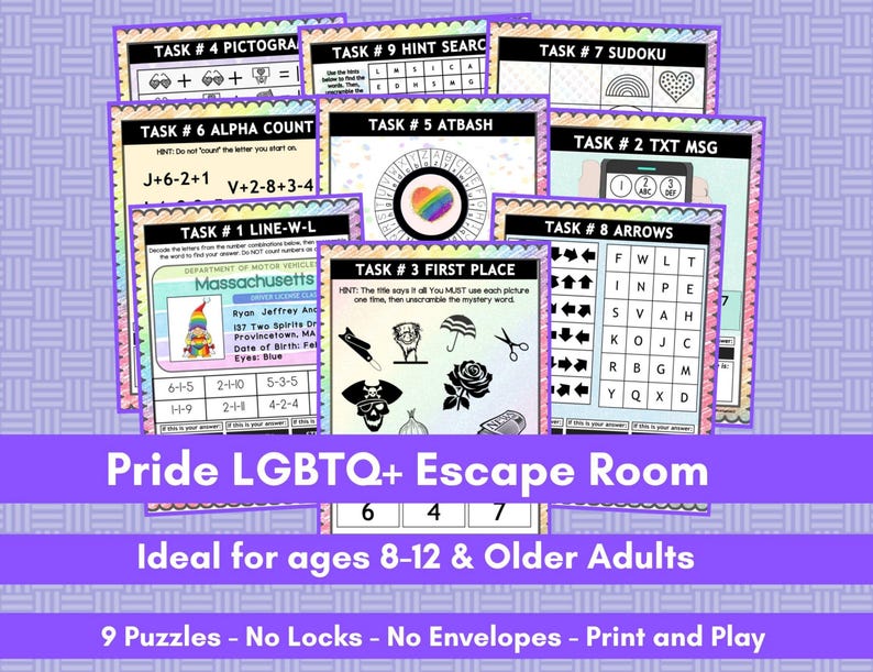 Pride LGBTQ+ Game Bundle, Queer Trivia, Celebration Games (printable ...
