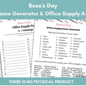 Boss’s Day, Office Party, Game Bundle, Ice Breaker, Scavenger Hunt ...