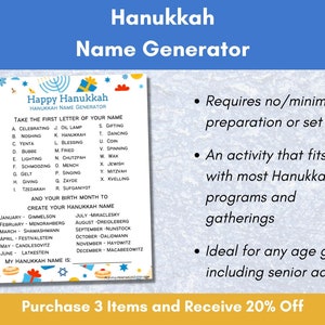 Hanukkah, Name Generator, Hanukkah Party, Festival of Lights, Jewish ...