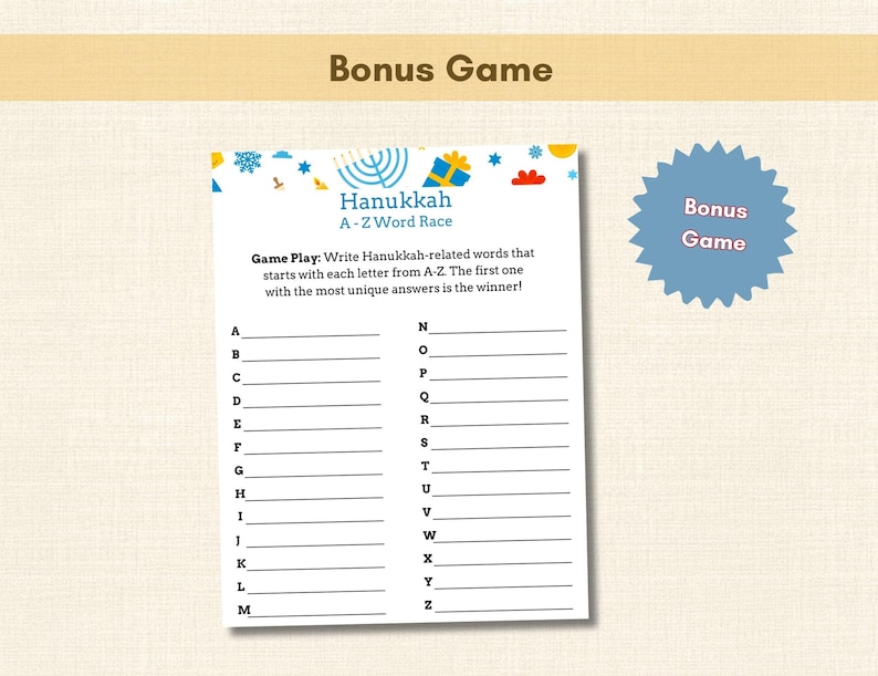 Hanukkah Selfie, Jewish Scavenger Hunt, Photo Challenge, Hanukkah Game ...