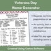 Veterans Day, Name Generator, Military Game, Veterans Day Classroom ...