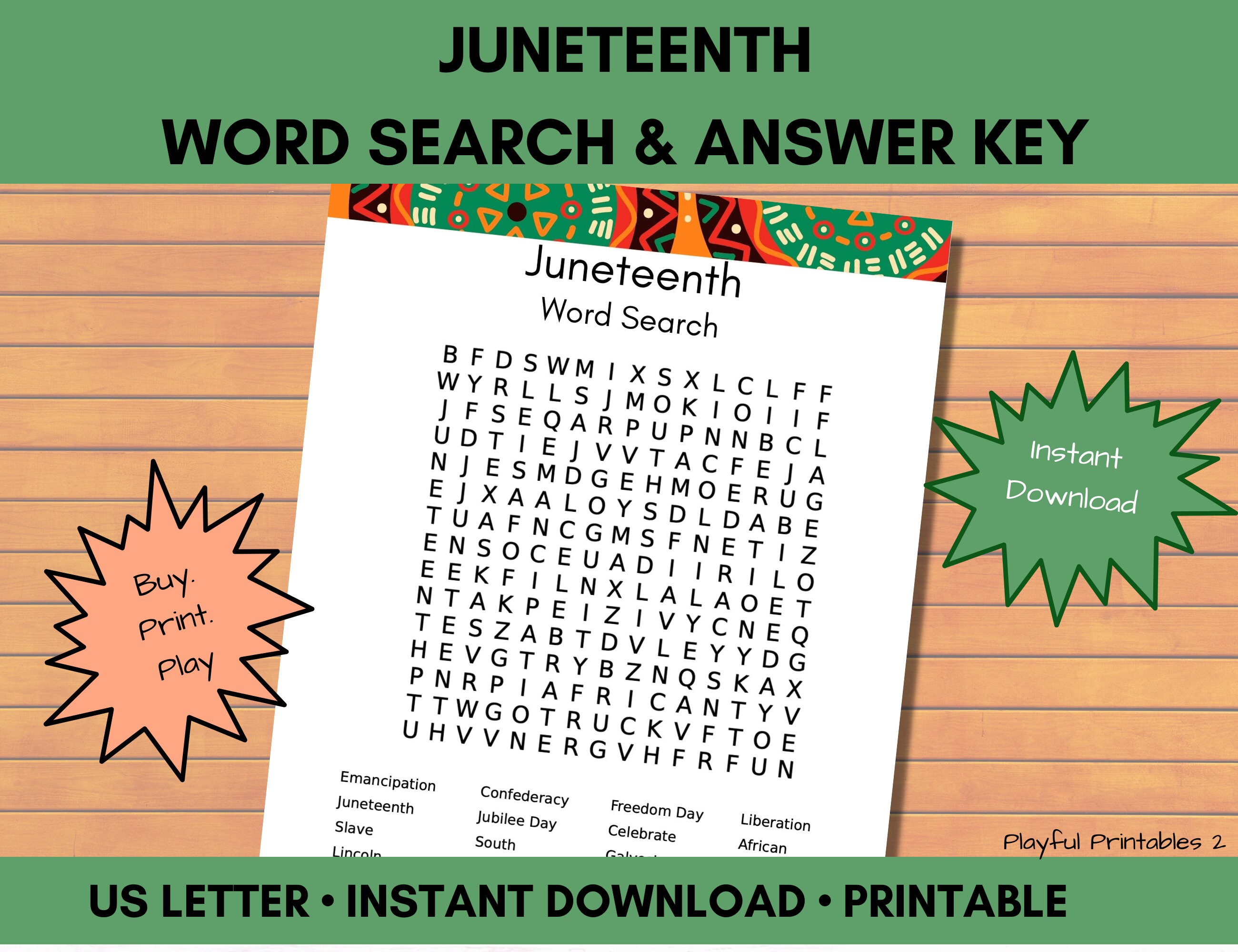 Juneteenth Word Scramble, Juneteenth Celebration, Word Game Activity ...