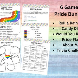 Pride LGBTQ+ Six Game Bundle, Pride Celebration, Brain Games, Queer ...