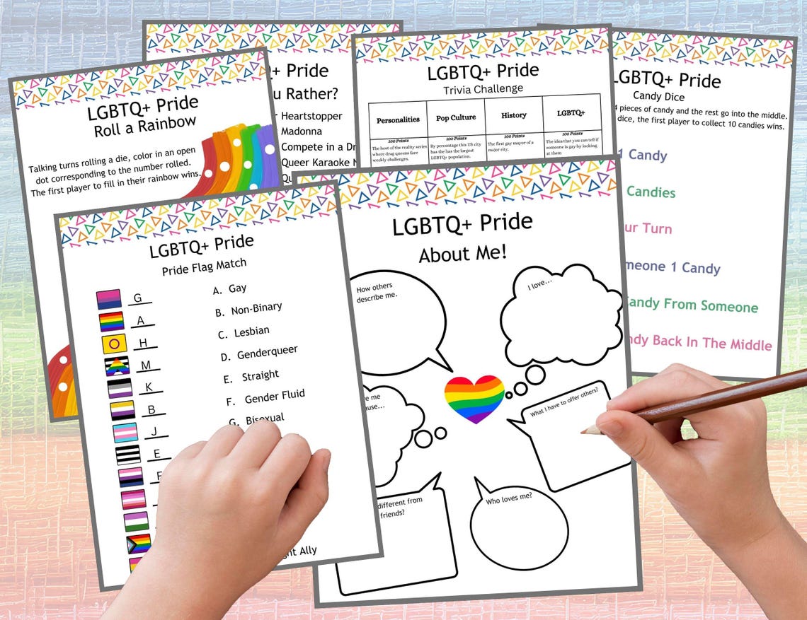 Pride LGBTQ+ Six Game Bundle, Pride Celebration, Brain Games, Queer ...