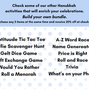 Hanukkah, Roll & Race, Dice Game, Hanukkah Activity, Classroom, Temple ...