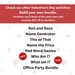 Valentine's Day, Valentine's Day Roll & Race, Dice Game, Valentine's ...