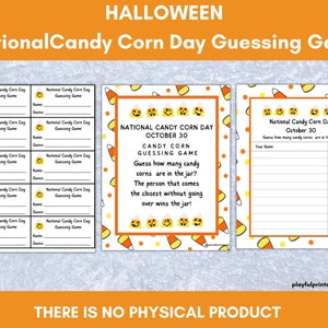 Halloween Game, Candy Corn, Guessing Game, National Candy Corn Day ...