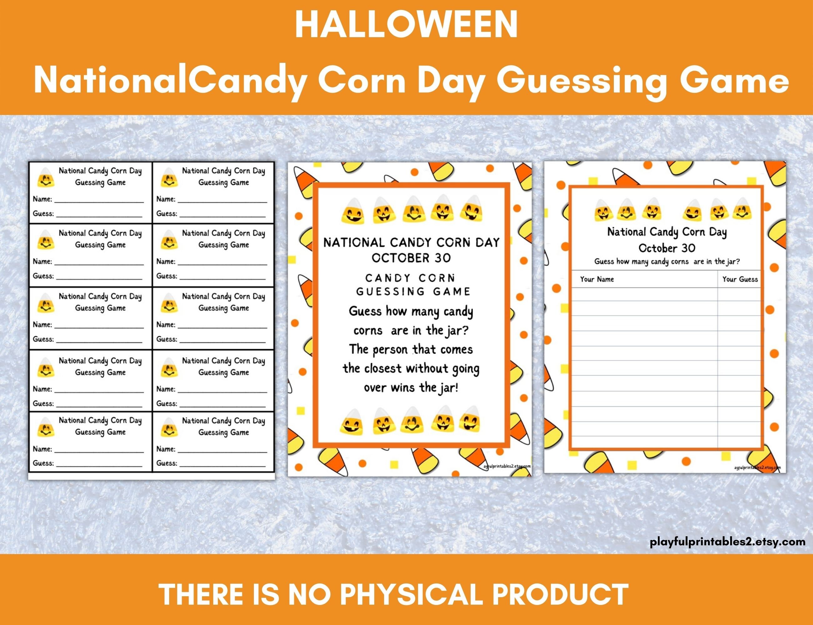Halloween Game, Candy Corn, Guessing Game, National Candy Corn Day ...