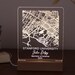 Personalized Graduation Campus Map Night Light, Custom College Map LED ...
