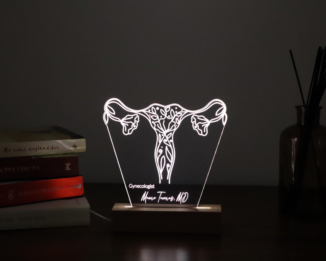 Floral Uterus LED Lamp – Feminine and Personalized Gift for ...