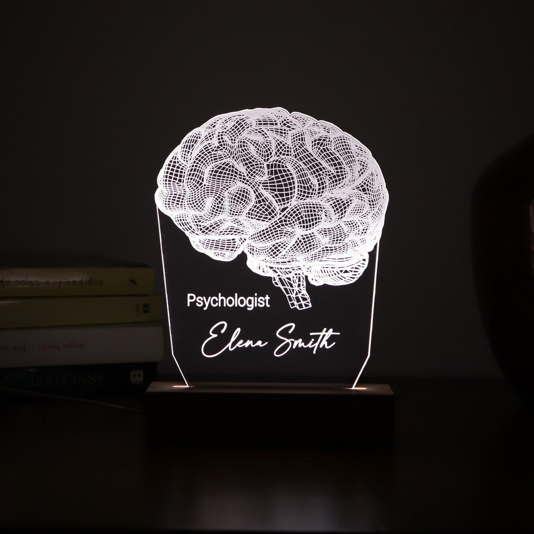 Personalized Lamp for School Psychologist. Led Lights Gift for Him ...