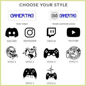 Personalized Gamertag Light Sign, Custom Gamer Tag Sign, Personalized ...