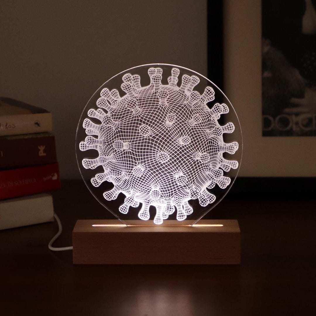 Personalized Virus LED Lamp: Virology Student Gift - Etsy