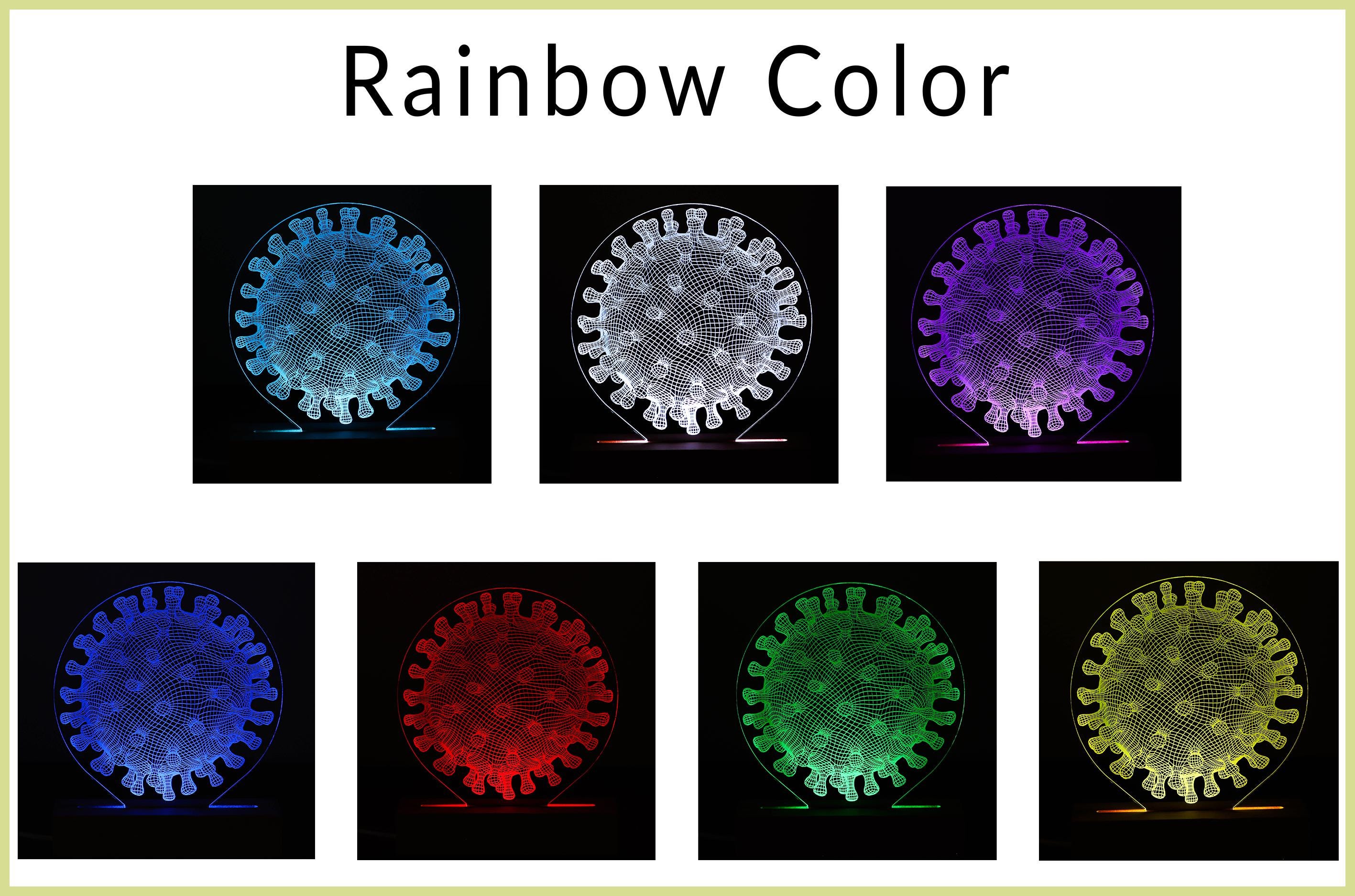Personalized Virus LED Lamp: Virology Student Gift - Etsy