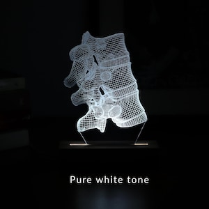 Vertebral LED Lamp: Personalized Spine Anatomy Desk Light, Graduation ...