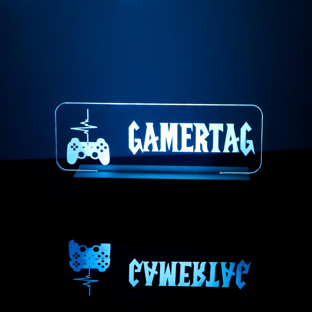Personalized Gamertag Light Sign: Custom Streamer Gift - Etsy