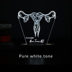 Custom Lamp for School Gynecologists. Perfect Present for Obgyns. LED ...