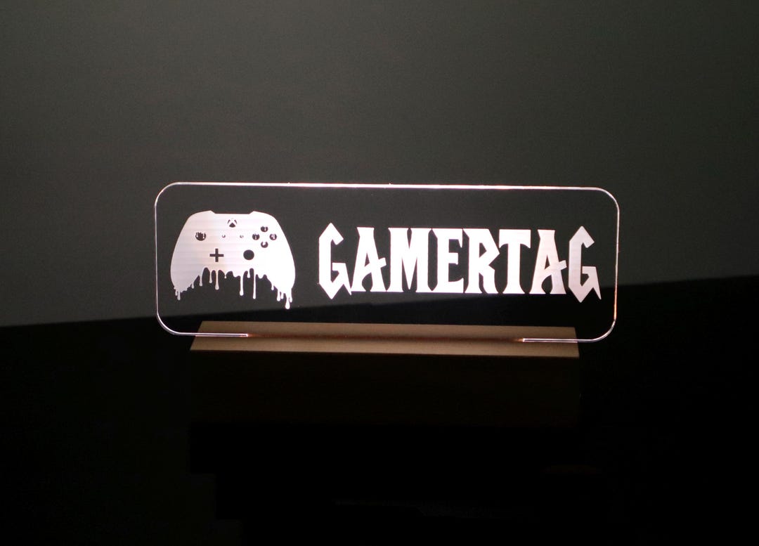 Personalized Gamertag Light Sign: Custom Streamer Gift - Etsy