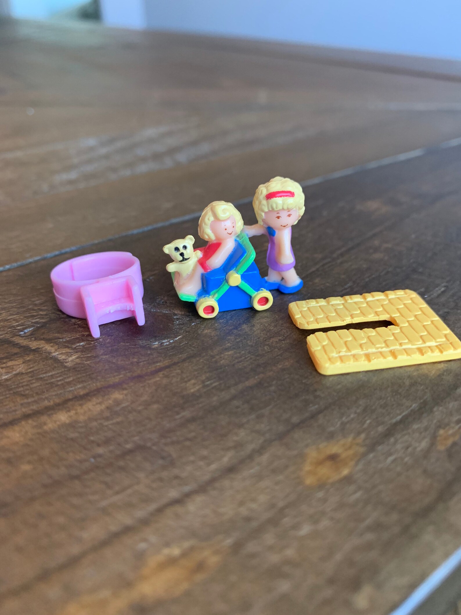 Polly Pocket Pram and Baby Ring - 1990 Bluebird Toys - 100% Complete ...