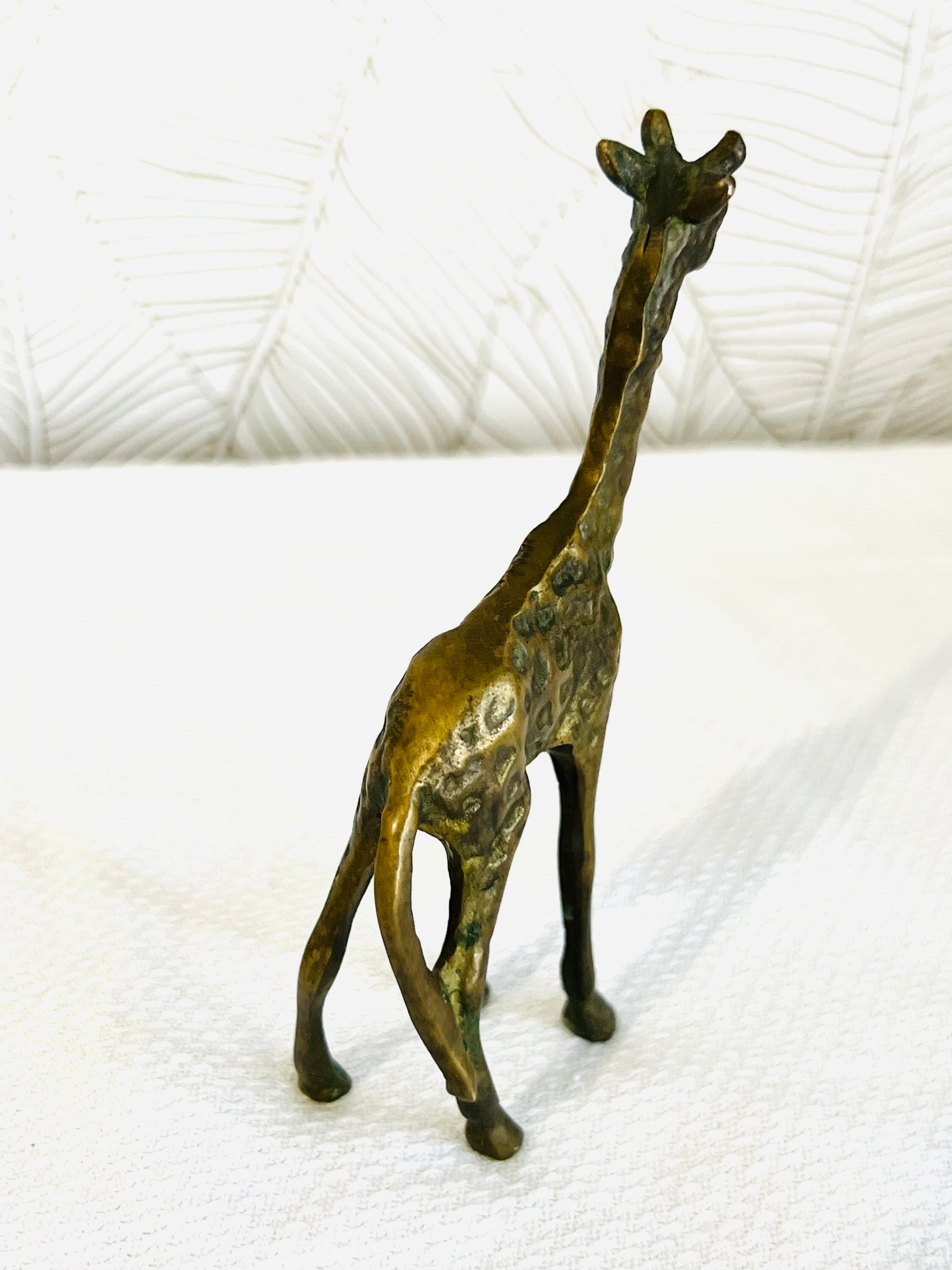 Vintage Brass Giraffe Figurine, Mid-century Brass Giraffe, Home Decor ...