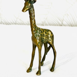 Vintage Brass Giraffe Figurine, Mid-century Brass Giraffe, Home Decor ...