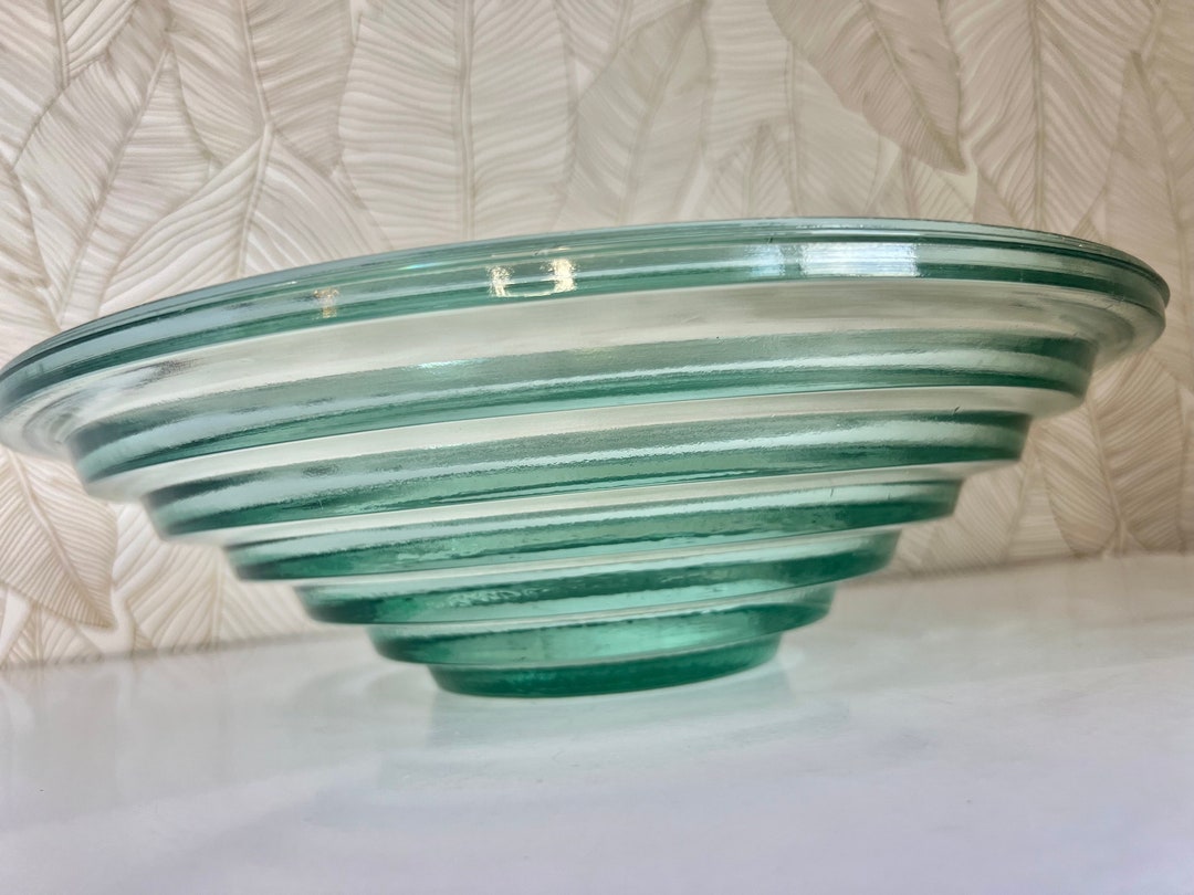 Walter Dorwin Teague Lens Bowl for Steuben Glass Replica 13.5 Inches ...