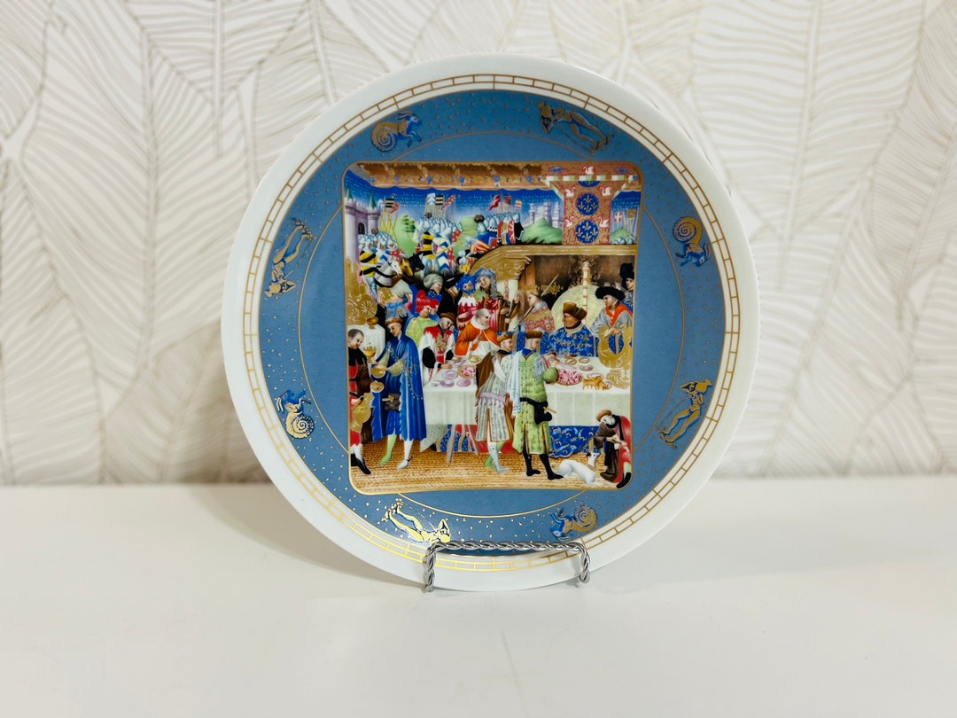 Vintage 1977 Limoges Collectors French Medieval Dutheil january Limited ...