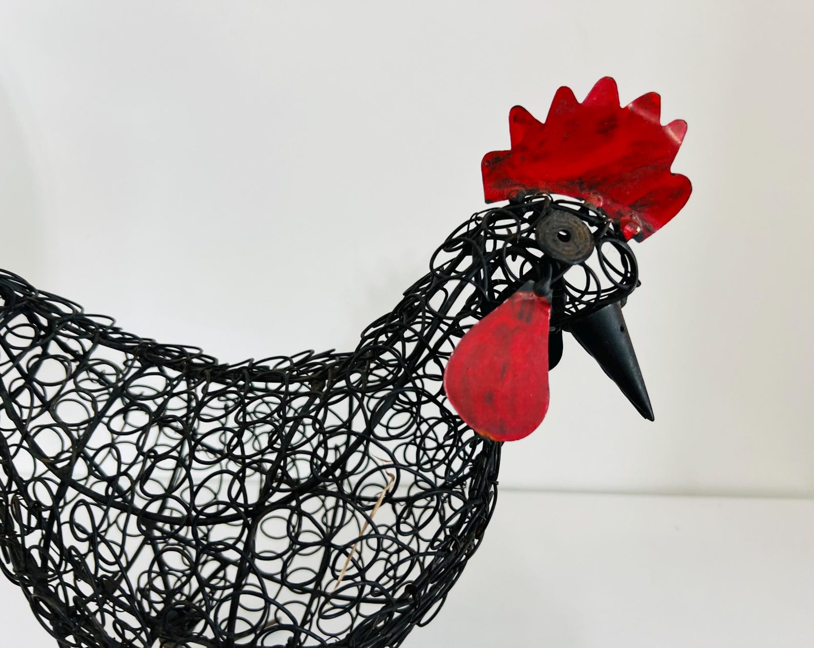 Hand Forged Metal Wire Rooster Art - Etsy