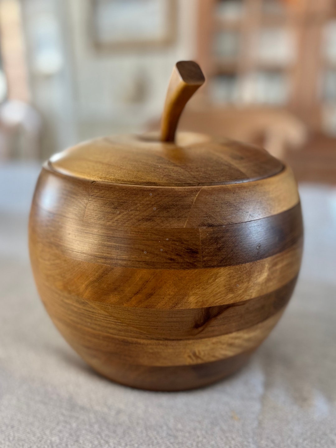 Mid Century Modern Maple Wood Apple Ice Bucket, 1960s Baribocraft ...